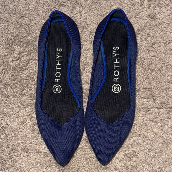 Rothy's | Shoes | Rothys The Point Flats Navy | Poshmark